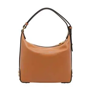TOD'S Mini Leather Metal Dots Bag - Brown