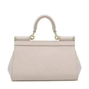 Dolce & Gabbana Mini Sicily Handbag In Calf Leather - Pink