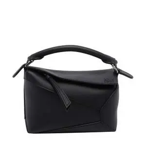 Loewe Mini Puzzle Edge Handbag - Black