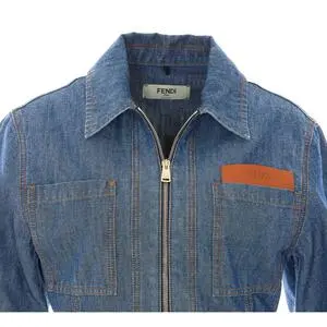 Fendi Denim Dress With Maxi Patch
