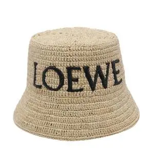 Loewe Raffia Wide Brim Hat - Cream