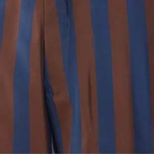 Fendi Pequin Stripes Silk Bermuda - Blue