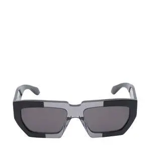 Alaïa Melted Rectangular Sunglasses - Black
