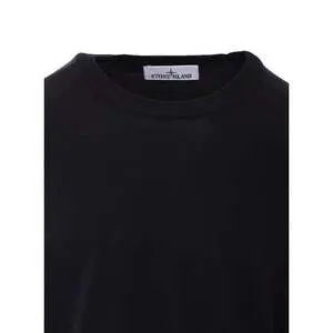 Stone Island Virgin Wool Crew Neck Sweater - Blue