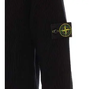 Stone Island Virgin Wool Crew Neck Sweater - Blue