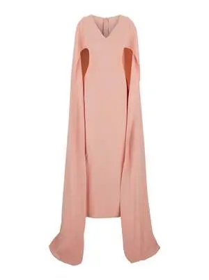Solace London Morgan" Tech Fabric V-neck Dress - Multicolor