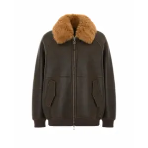 Brunello Cucinelli Leather Jacket - Brown