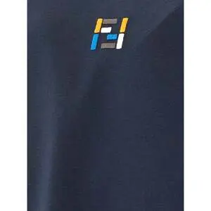 Fendi Multicolor Stripes And Ff Logo T-shirt
