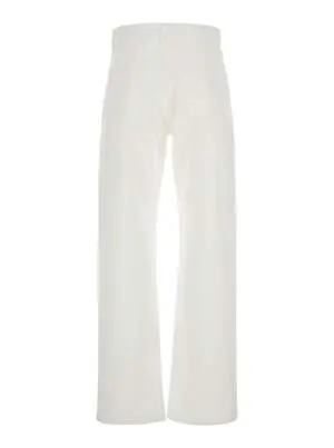 Phoebe Philo White 'classic' Jeans With Front Pockets For