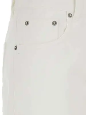 Phoebe Philo White 'classic' Jeans With Front Pockets For