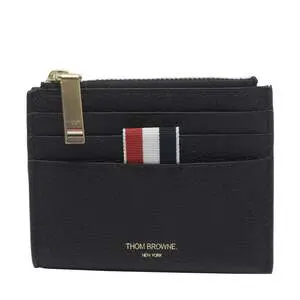 Thom Browne Zip Cards Holder - Black