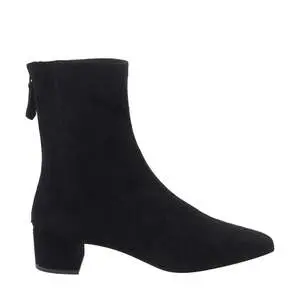 AQUAZZURA Saint Honoré Suede Block Heel Booties