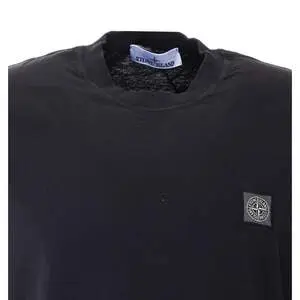 Stone Island Compass Patch Logo T-shirt - Blue