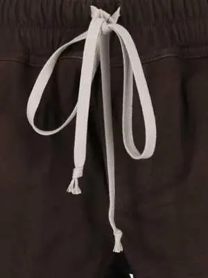 Rick Owens Fog Boxer Leather Shorts