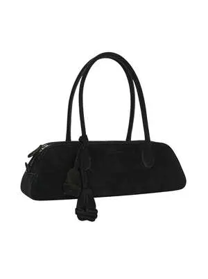 Magda Butrym Brigitte Trapeze Bag In Suede - Black