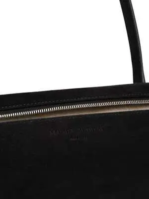 Magda Butrym Brigitte Trapeze Bag In Suede - Black