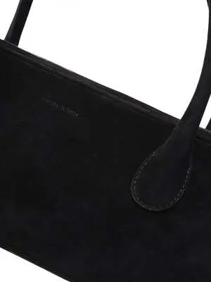 Magda Butrym Brigitte Trapeze Bag In Suede - Black
