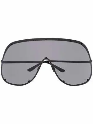 Rick Owens Oversized Pilot Sunglasses - Black