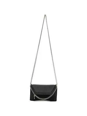 Stella McCartney Falabella Sequin Shoulder Bag - Black