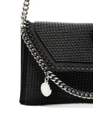 Stella McCartney Falabella Sequin Shoulder Bag - Black