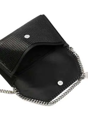 Stella McCartney Falabella Sequin Shoulder Bag - Black
