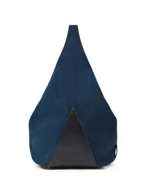 Stella McCartney Suede-effect Shoulder Bag - Blue