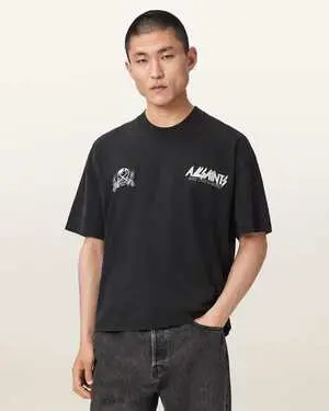 ALLSAINTS Chromium Short Sleeve Graphic T-shirt Black