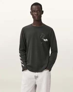 ALLSAINTS Upstaged Oversized Long Sleeve T-shirt