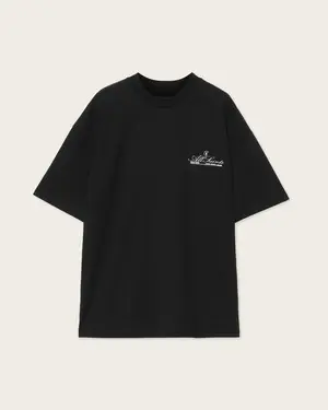 ALLSAINTS Skullcup New York Oversized Soccer T-shirt - Black