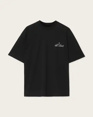ALLSAINTS Skullcup Atlanta Oversized Soccer T-shirt - Black