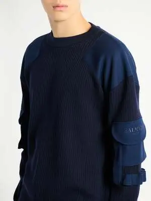 Balmain Wool Vintage Utility Jumper