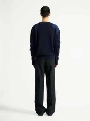 Balmain Wool Vintage Utility Jumper
