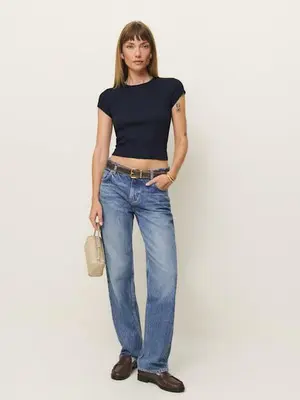 REFORMATION Muse T-shirt - Blue