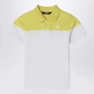 K-WAY White/green Acacia Cotton Polo - Multicolor