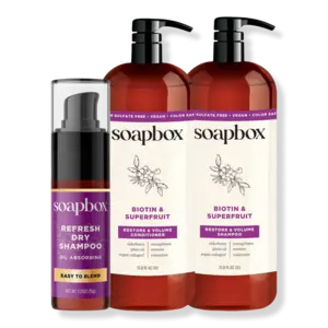 SOAPBOX Biotin & Superfruit Volumizing Haircare Set - One-color