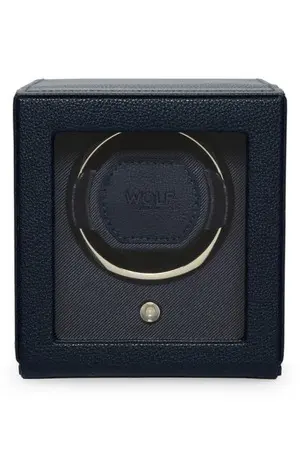 Wolf Cub Single Watch Winder - Navy