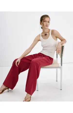Mango Tailored Wide-leg Pleated Pants