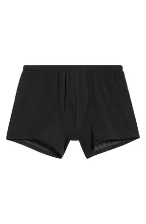 RON DORFF Mesh Cotton Boxer Briefs - Black
