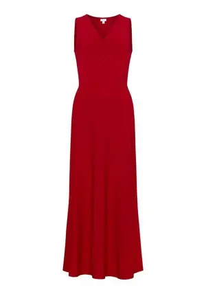 LASCANA Ruched Bodice Maxi Dress