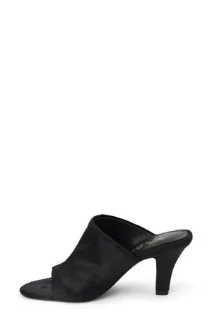 Matisse Dante Genuine Calf Hair Slide Sandal - Black