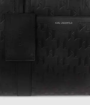 Karl Lagerfeld K/loom Leather Weekender Bag