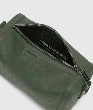 Karl Lagerfeld K/loom Leather Mini Barrel Bag