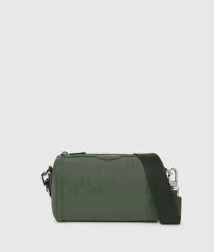 Karl Lagerfeld K/loom Leather Mini Barrel Bag - Thyme