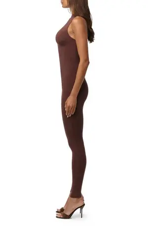 Naked Wardrobe Mock Neck Jumpsuit