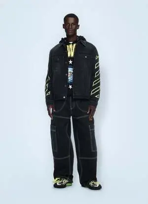 Off-White Irregular Cargo Jeans - Black