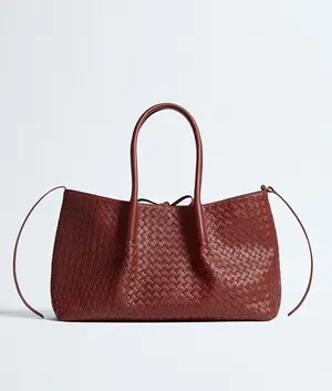 Bottega Veneta Large Pinacoteca - Rust/deep Mahogany
