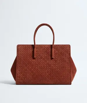Bottega Veneta Barbara Tote - Rust