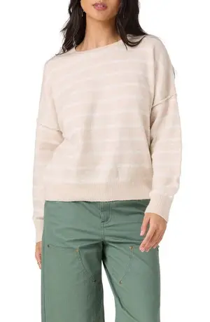 O'Neill Kari Crewneck Sweater With Exposed Seams - Twill