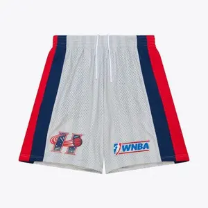 Mitchell & Ness Houston Comets 1997 Court Origins Swingman Shorts - Silver