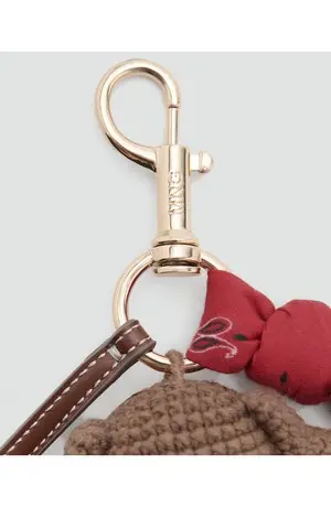 Mango Crocheted Dog Bag Charm With Paisley Bandana
